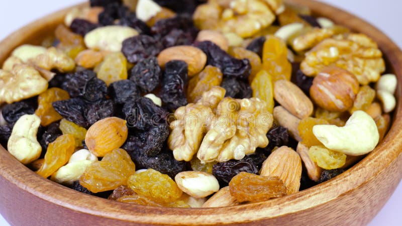 Nut Mixture. Assorted Nuts Rotate Close-up Stock Footage - Video of ...