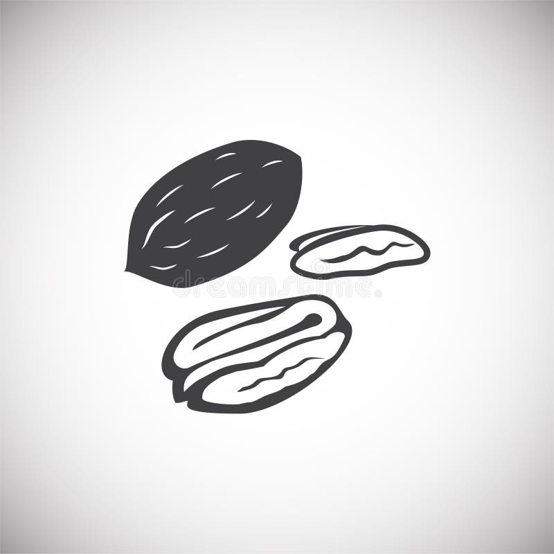 Nut Related Icon on Background for Graphic and Web Design. Simple ...