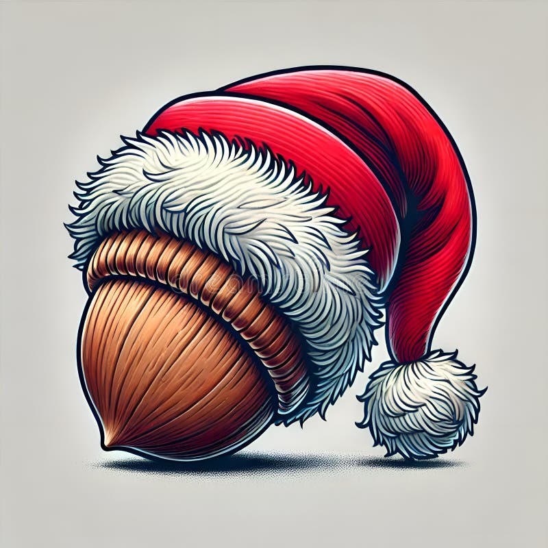 A nut at Christmas. hazel stock illustration. Illustration of glass ...