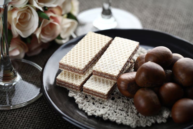 Nut wafer stock image. Image of close, wafer, culture - 21890333