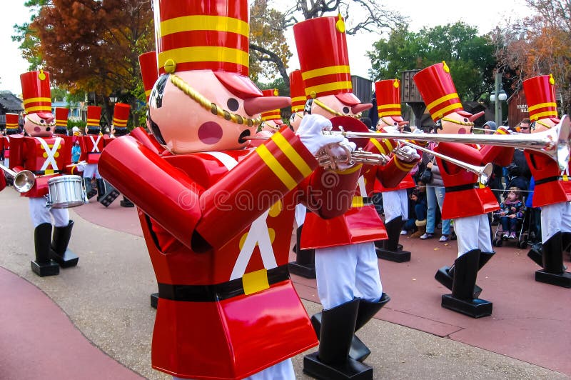 Nutcracker Band in Holiday Parade Editorial Stock Photo - Image of ...