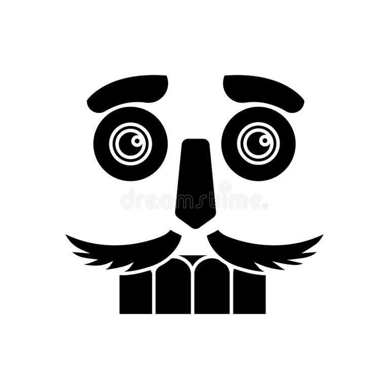 Nutcracker Face Icon Vector. Nutcracker Illustration Sign. Ballet ...