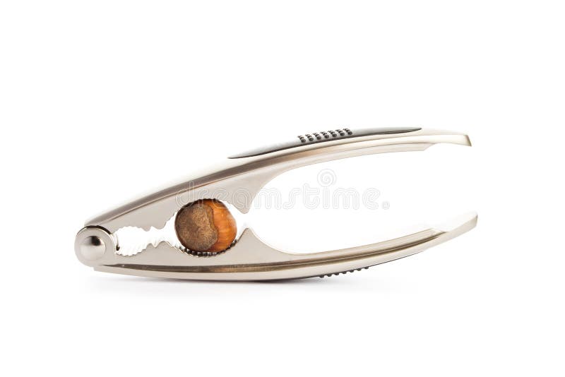 Nutcracker with Hazelnut Isolated on White Background with Shadow ...