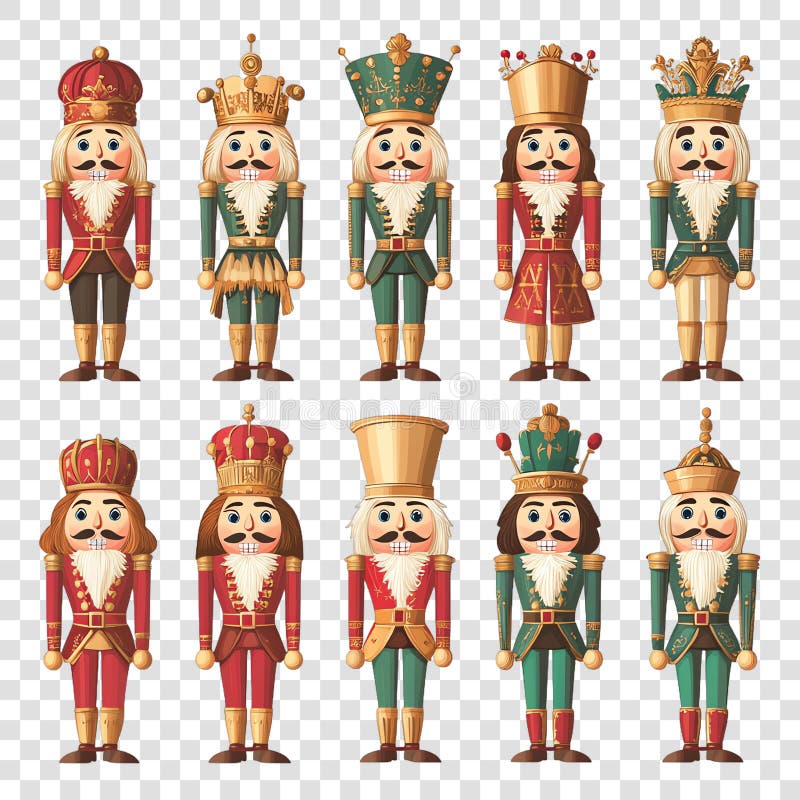 Nutcracker Set Illustration Stock Photo - Illustration of happy ...