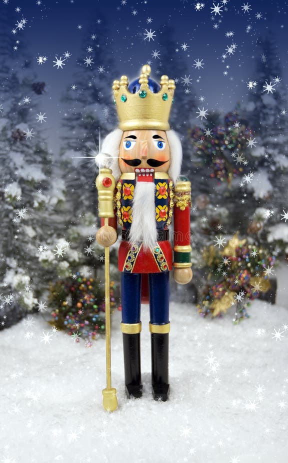 Nutcracker Snow Forest stock image. Image of crown, christmas - 27394383