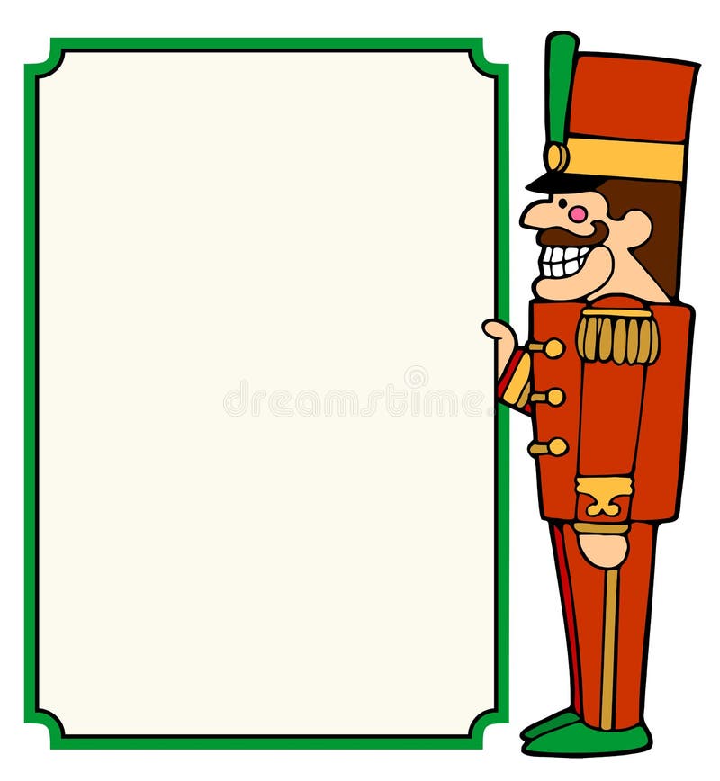 Nutcracker Soldier Border Design Stock Vector - Illustration of ...