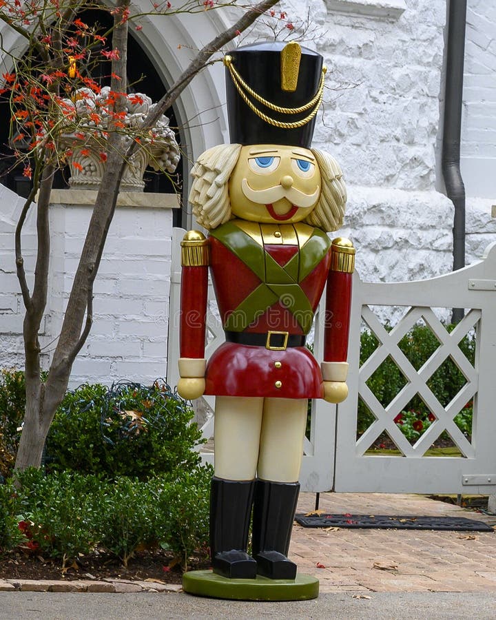 Nutcracker Solidier Standing Guard Protecting a House in Dallas, Texas ...