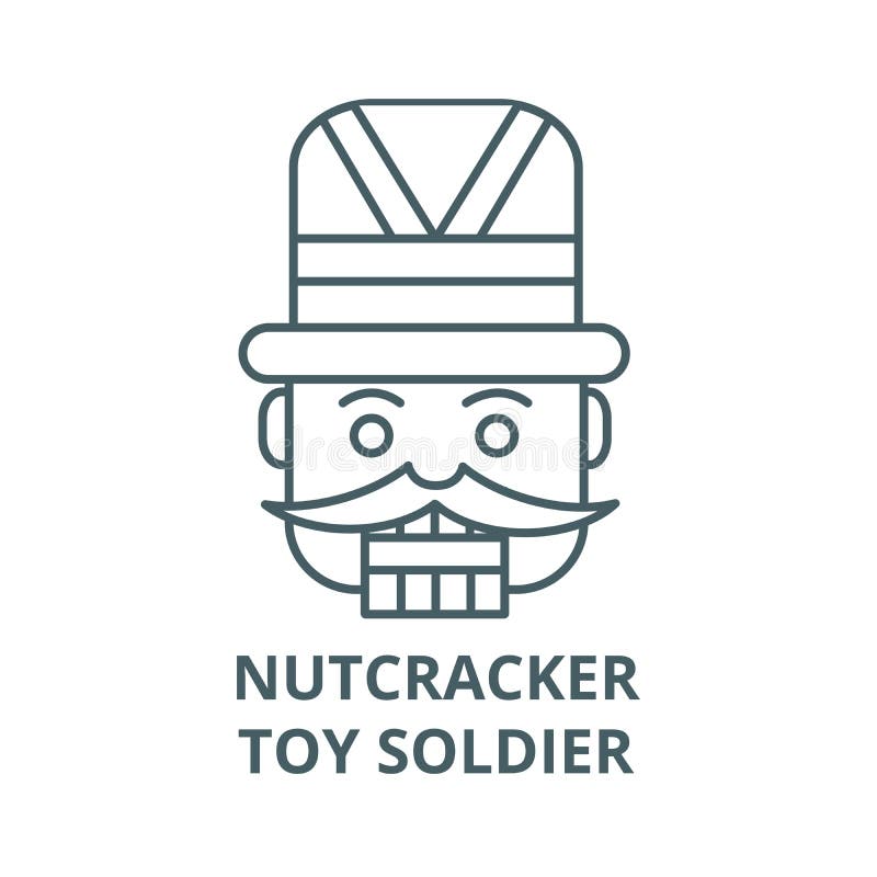 Nut Cracker, Toy Soldier Line Icon Concept. Nut Cracker, Toy Soldier ...