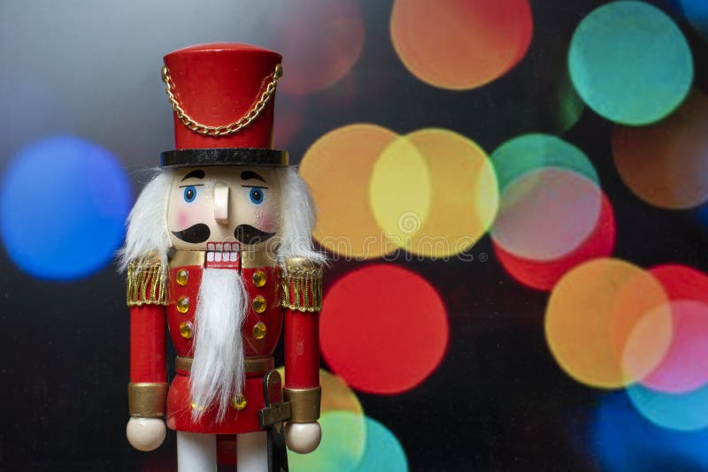 Nutcracker Tradicional De Madeira De Natal Imagem de Stock - Imagem de ...