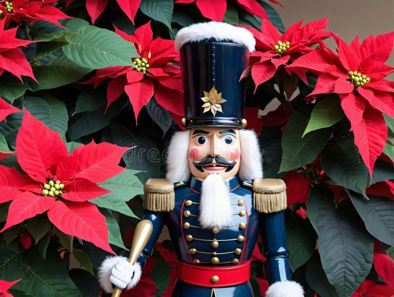 A Nutcrue Dressed in a Blue Uniform. Generative AI Stock Illustration ...