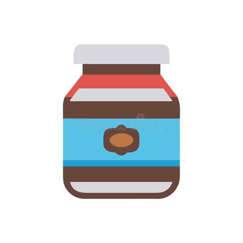 Nutella Icon for Chocolate Lovers Stock Illustration - Illustration of ...
