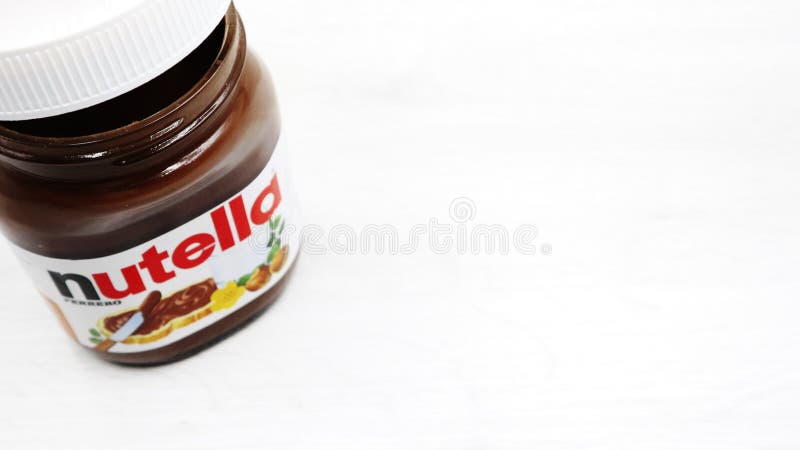 NUTELLA Jar, Hazelnut Spread with Cocoa Produced by Ferrero Stock Video ... NUTELLA Jar, Hazelnut Spread with Cocoa Produced by Ferrero Stock Video ...