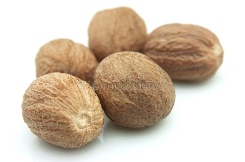 Nutmeg stock image. Image of scented, macro, brown, nutmeg - 16812965