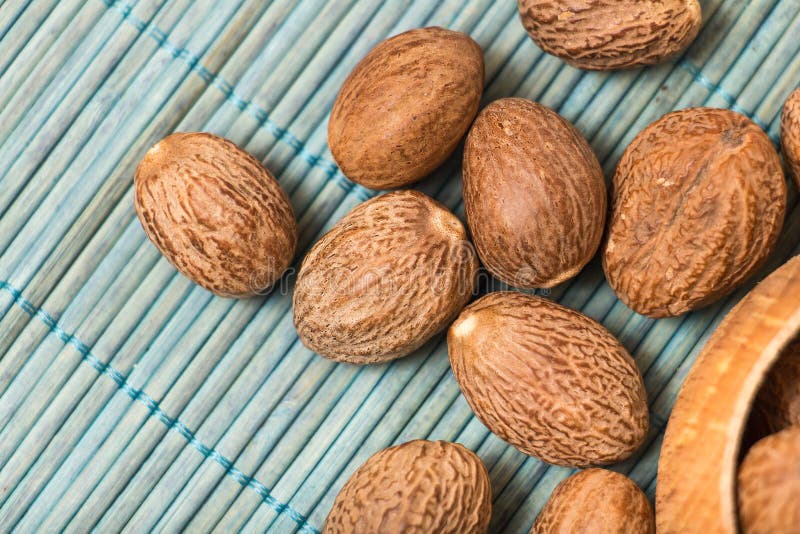 Nutmeg stock image. Image of isolated, medicine, greater - 61094145