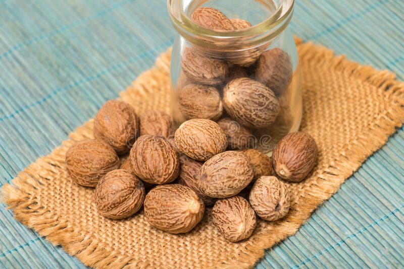 Nutmeg stock photo. Image of herbal, scented, muscat - 61094186