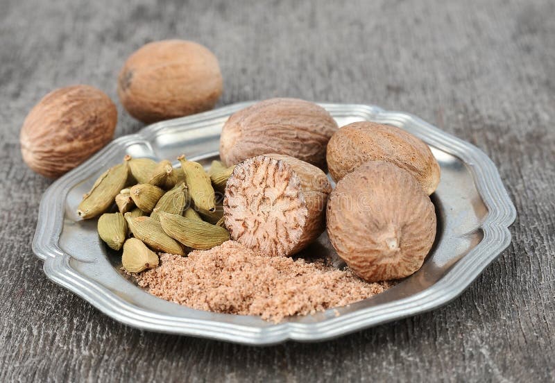 Nutmeg stock image. Image of scented, macro, brown, nutmeg - 16812965