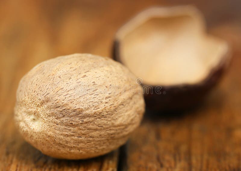 Nutmeg or Jaifal Spice stock photo. Image of brown, macro - 42513602