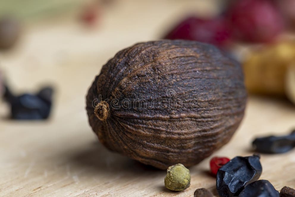 Nutmeg and Other Spices on the Table Stock Image - Image of aroma ...