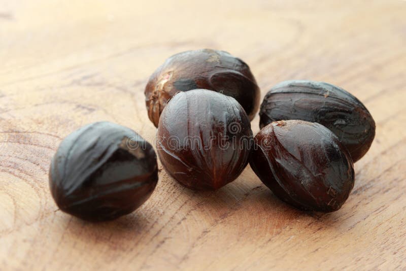 Nutmeg seeds stock image. Image of spice, fresh, gastronomic - 27296911