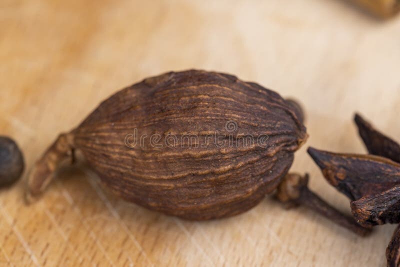 Fragrant Whole Nutmeg in the Kitchen Stock Image - Image of full ...