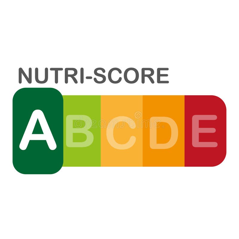 Nutri-Score Official Label. a Score. Vector Illustration Stock Vector ...