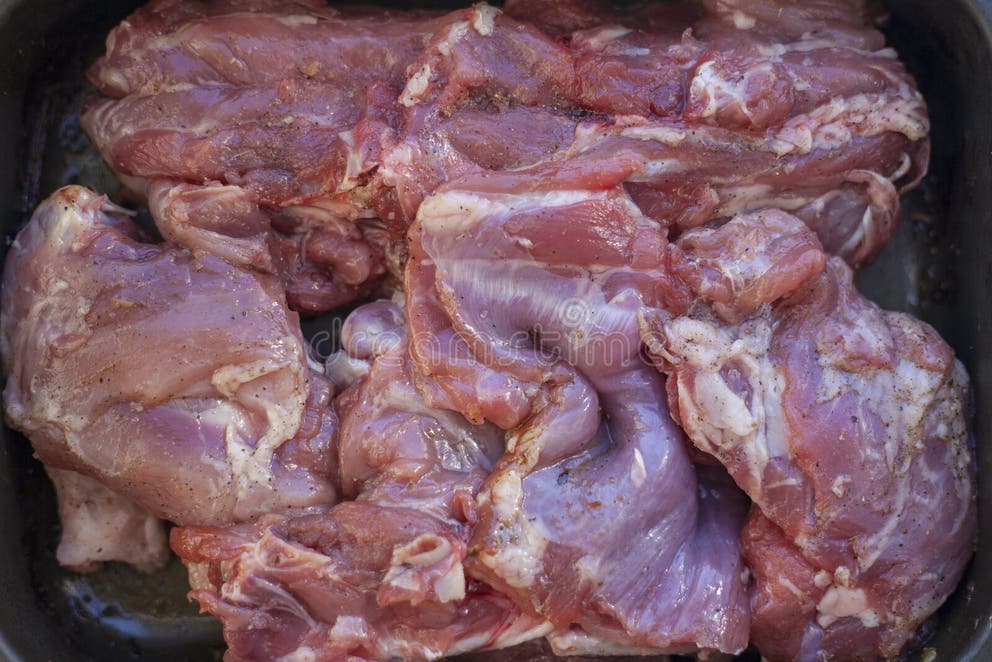 Nutria Meat, Meat Processing, the Process of Cutting the Withers Stock ...