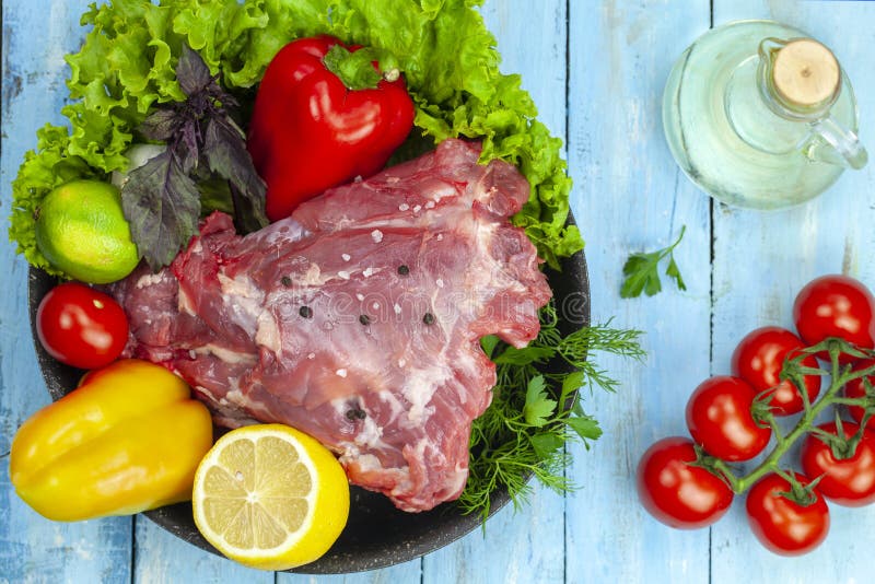 Nutria meat on grill. stock image. Image of cooked, meal - 117870929