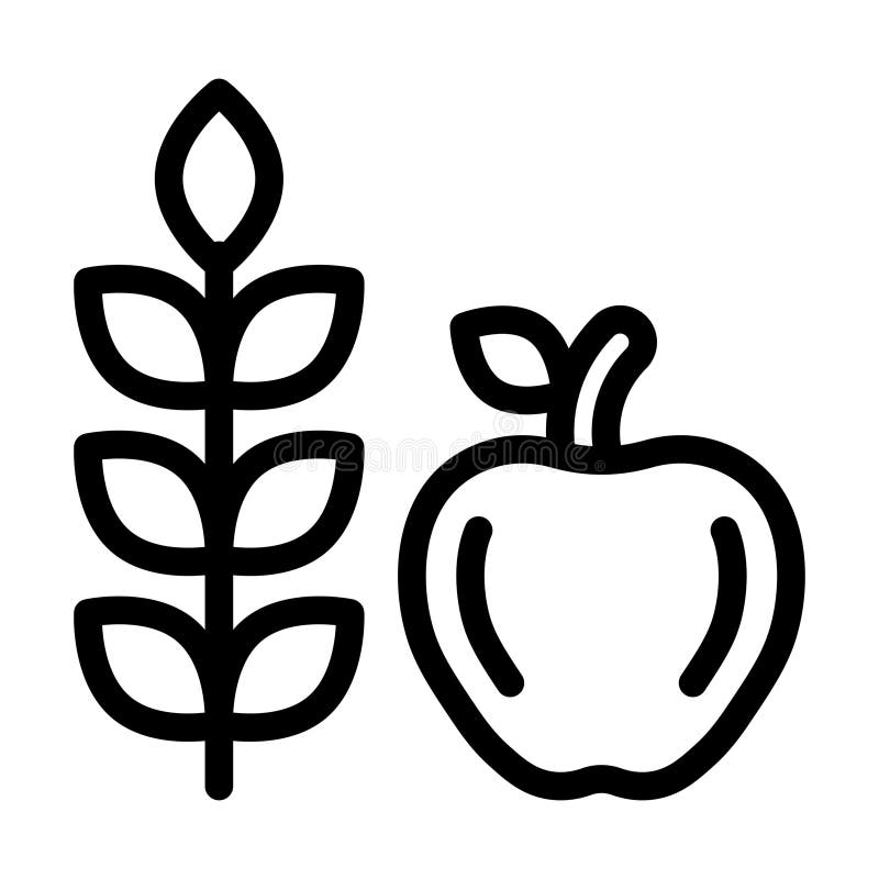 Nutrients Vector Thick Line Icon for Personal and Commercial Use. Stock ...