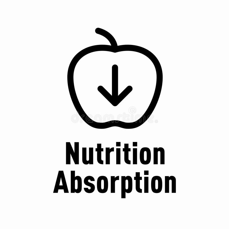Nutrition Absorption Vector Information Sign Stock Vector ...