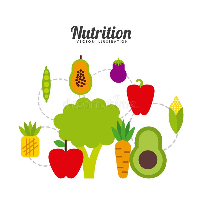Nutrition concept design stock vector. Illustration of nature - 62909331