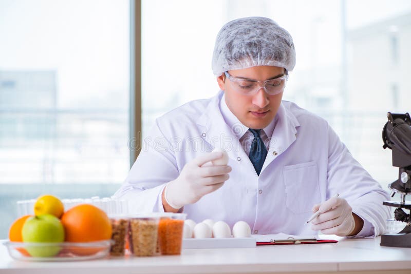 The Nutrition Expert Testing Food Products in Lab Stock Photo - Image ...