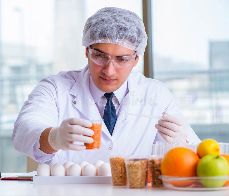 Nutrition Expert Testing Food Products in Lab Stock Photo - Image of ...