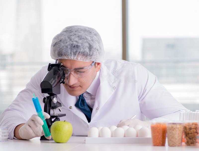 Nutrition Expert Testing Food Products in Lab Stock Photo - Image of ...