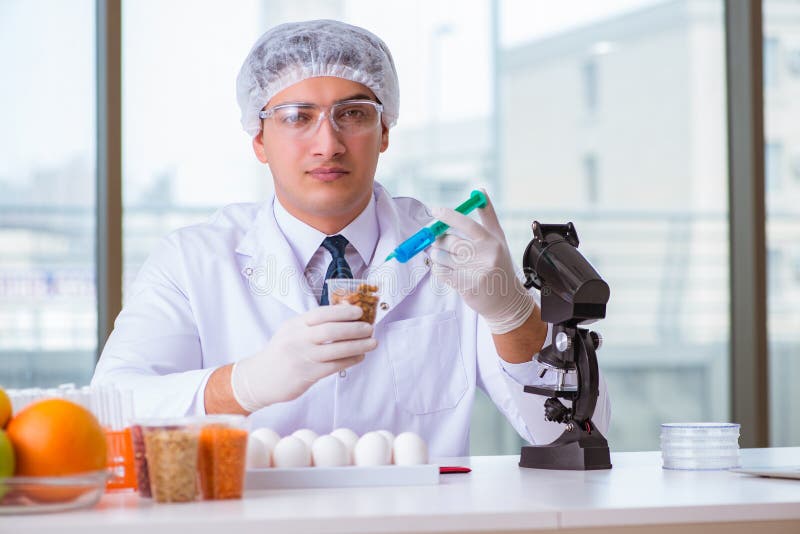 The Nutrition Expert Testing Food Products in Lab Stock Image - Image ...