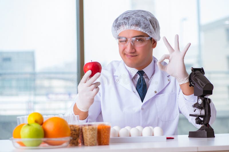 The Nutrition Expert Testing Food Products in Lab Stock Photo - Image ...