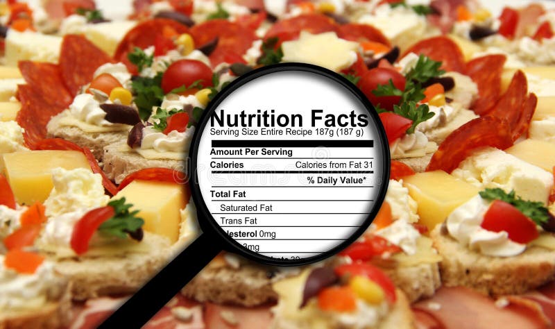 Nutritional information stock photo. Image of package - 3507274