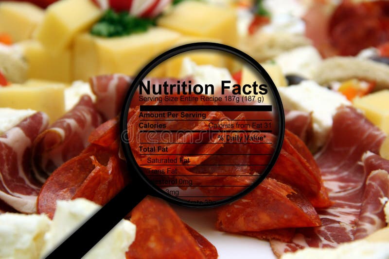 Nutrition facts on food stock photo. Image of bread - 183444382