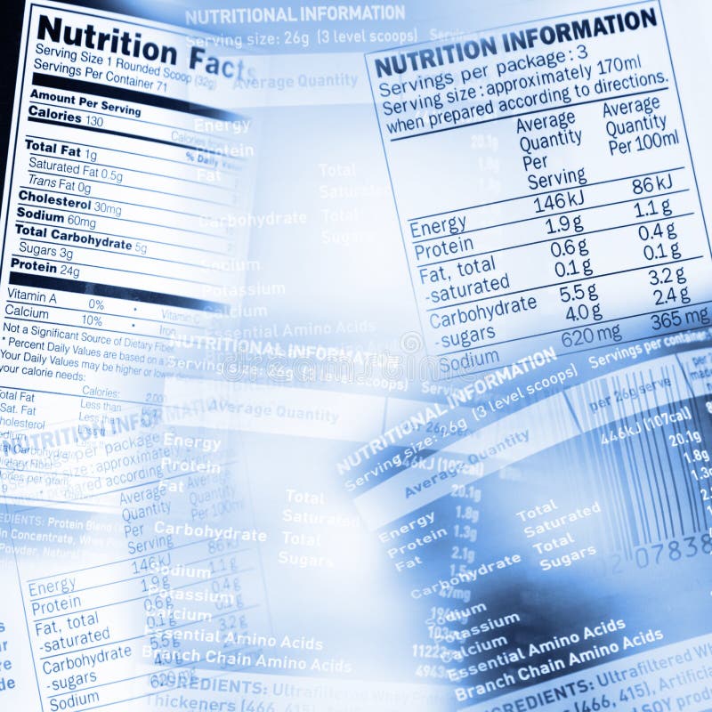 Nutrition facts stock photo. Image of food, grams, cholesterol - 79878434