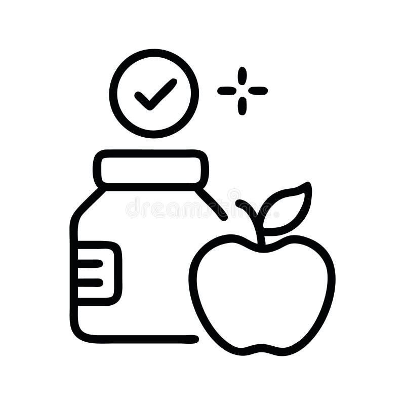 Nutrition Health Supplement Icon Stock Vector - Illustration of ...