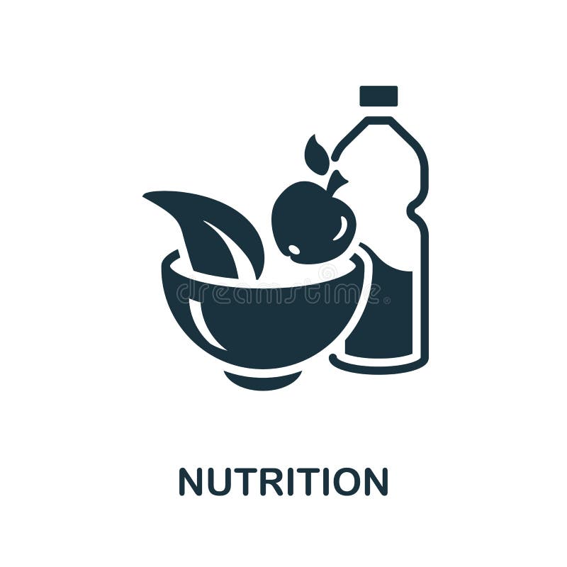 Nutrition Icon. Monochrome Simple Nutrition Icon for Templates, Web ...