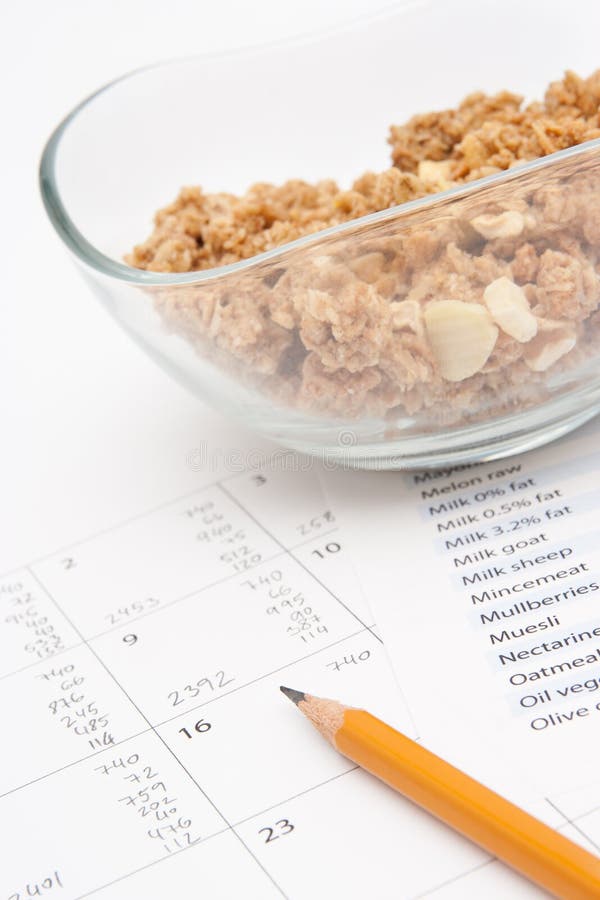 Nutrition intake control stock image. Image of chart - 23581115