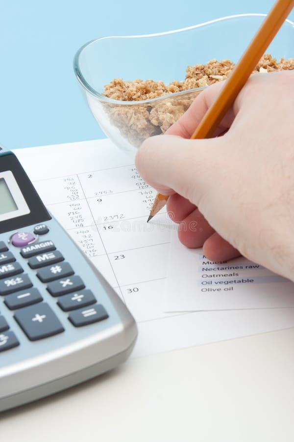 Nutrition intake control stock image. Image of chart - 23581115