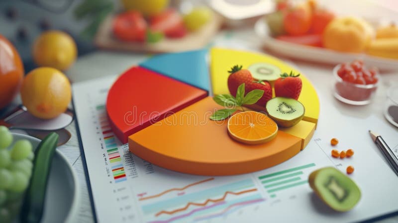 A Nutrition Journal Incorporates a Pie Chart To Display the Breakdown ...