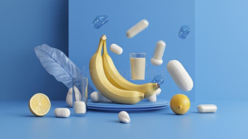 Nutritional Composition of Bananas and Supplements Studio Creative Art ...