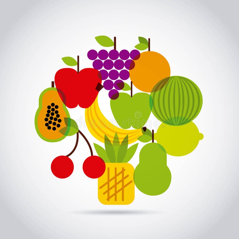 Nutritional food design stock vector. Illustration of pineapple - 62909587