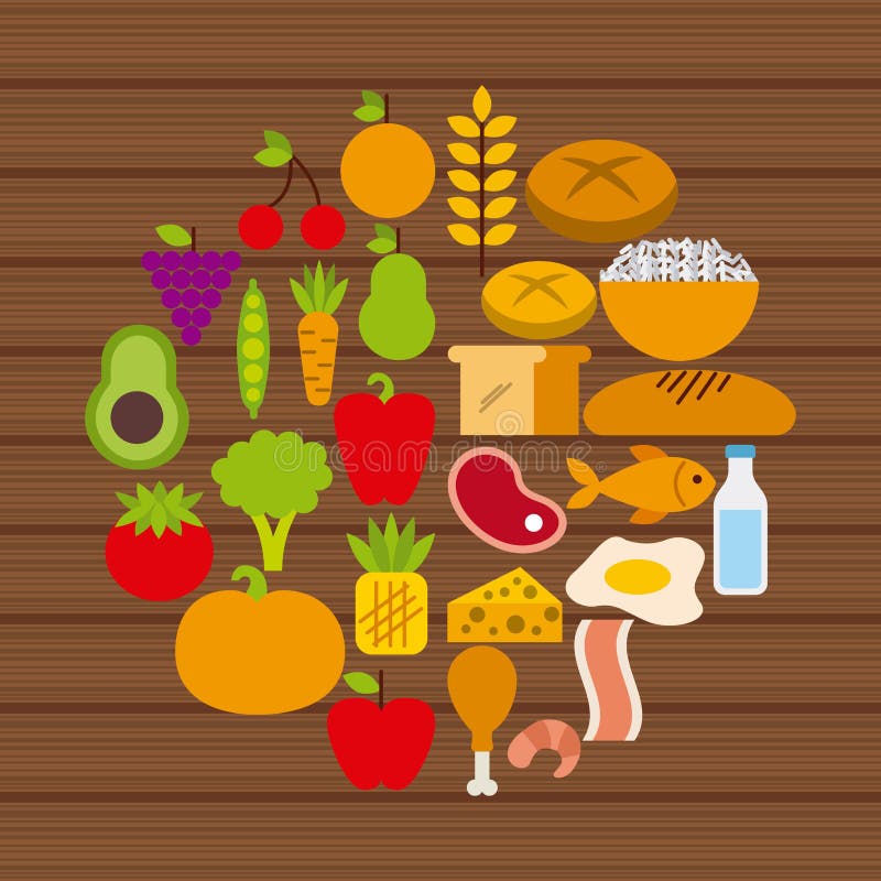 Nutritional food design stock vector. Illustration of abstract - 62909590