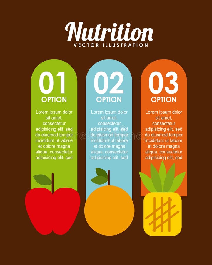 Nutritional food design stock vector. Illustration of pineapple - 62909632