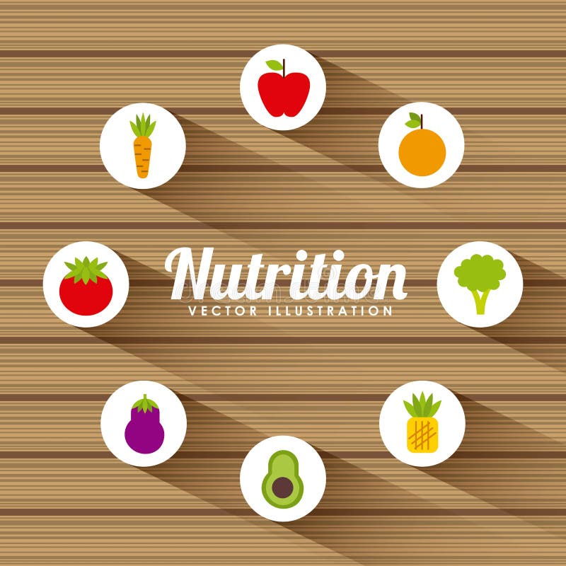 Nutritional food design stock vector. Illustration of organic - 62909674