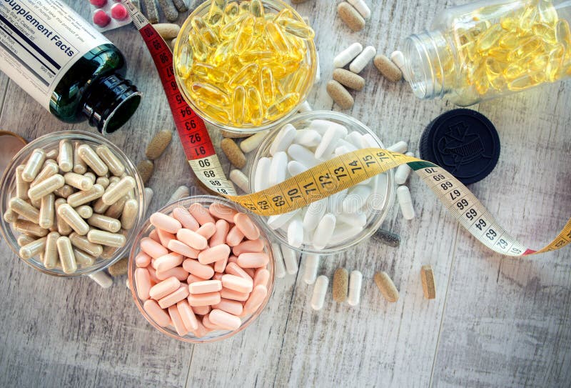 Nutritional Supplements, Vitamins Pills, Healthcare Stock Image - Image ...
