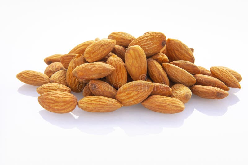 Nutritional Value, Very Rich, Nuts, Almonds, Stock Image - Image of ...
